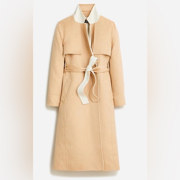 J. Crew | Jackets & Coats | Jcrew Harriet Trench Coat In Doublefaced ...
